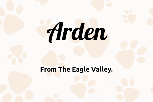 Arden 🐶 - Dog Name Meaning & Popularity | PupNames.com™