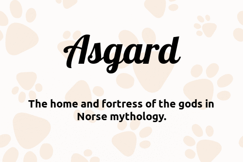 Asgard 🐶 - Dog Name Meaning & Popularity | PupNames.com™