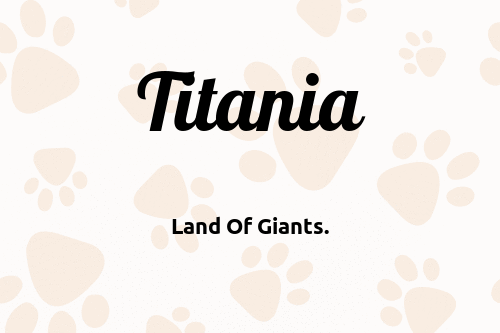 Titania 🐶 - Dog Name Meaning & Popularity | PupNames.com™